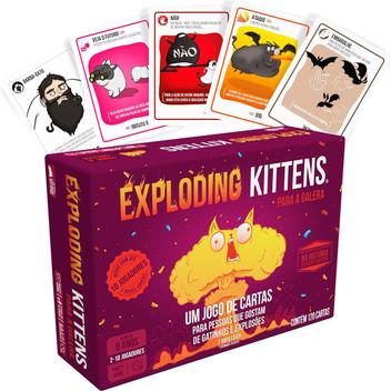 Exploding Kittens Para A Galera Especial Jogo De Cartas Galápagos Jogos Português Original ...
