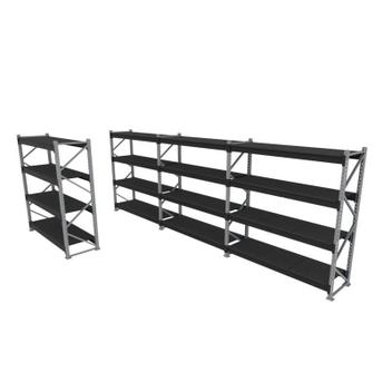 Expositor 4 mini porta pallet 250 kg 180x200x60 (CxLxP) cinza com preto ...