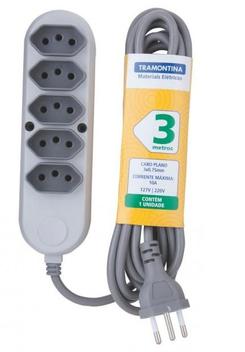 Extensao 3m com 5 tomadas ref 57504/030 tramontina - Extensão Elétrica ...