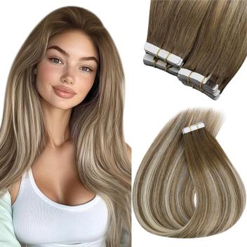 Extensões de cabelo Sunny Hair Tape em Ombre Blonde 20 unidades 50g ...