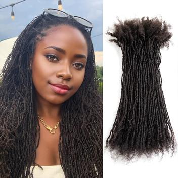 Extensões Micro Locs DAIXI Handmade Handmade Interlocking Sisterlocks ...