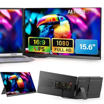 Extensor de tela para notebook AetherSpark P5 15,6" 1080P FHD - Tela de ...