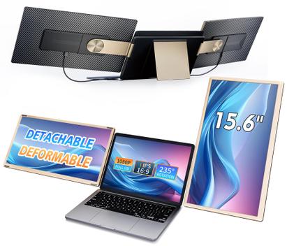 Extensor de tela triplo para laptop LiveLect LiveLect 15,6" FHD 1080P ...