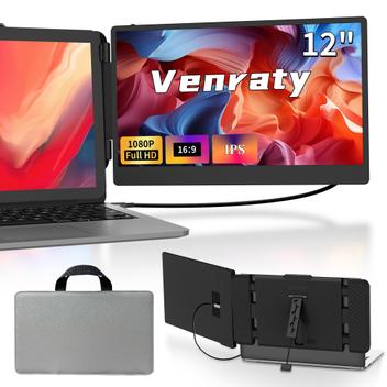 Extensor de Tela Ventary para Laptop 12" - FHD 1080P IPS com HDMI/USB-C ...