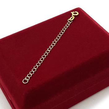 Extensor Em Ouro 18k Alongador de Corrente Colar Cordão Gargantilha ...