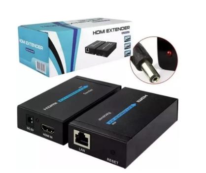 Extensor Extender HDMI RJ45 60m - Cat5e Cat6 - HDTV Extender - Cabo ...