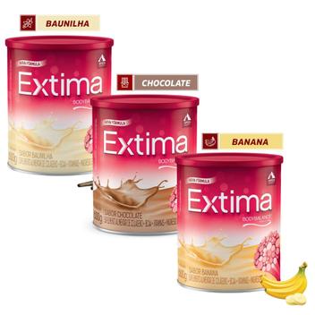 Extima Lata Kit Banana + Chocolate + Baunilha 600g - Apsen - Colágeno - Magazine Luiza