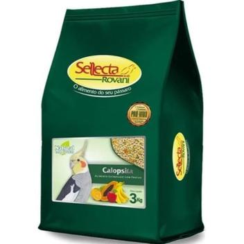 Extrusada Sellecta Rovani Calopsita Natural Com Frutas 3kg - Outros Pet ...