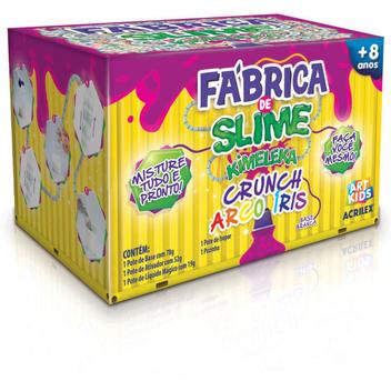 Fabrica De Slime Kimeleka Crunch Arco Iris Acrilex - Slime / Amoeba ...
