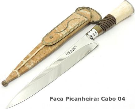 Faca Artesanal Gaúcha Picanheira Bainha 8 pol. - Xiru das Facas - Faca ...