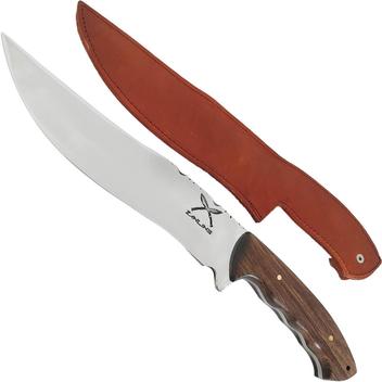 Faca Artesanal Jungle 9' Aço Inox 420c Monobloco 4mm Caça Javali Carne ...