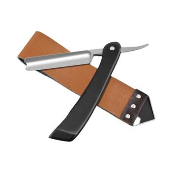 Faca De Barbear Profissional De Borda Reta Masculina, Barbeador Manual ...