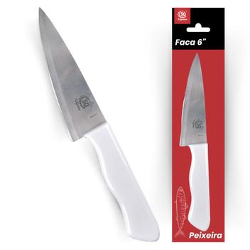 Faca Peixes Profissional 6 Lâmina Aço Inox Cabo Propileno - Só ...