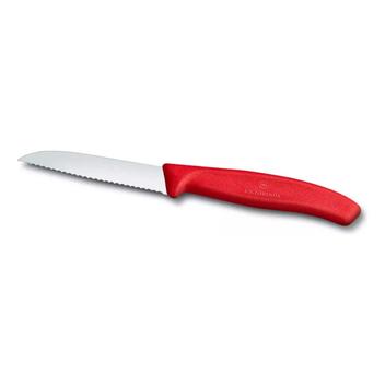 Faca swiss classic 8 cm lâmina serrilhada vermelha victorinox - Faca ...