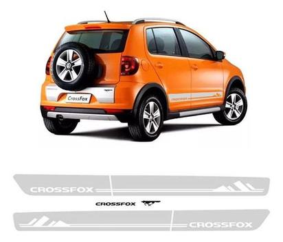 Faixa Lateral Vw Crossfox Fox Adesivo 2010 2011 2012 Prata - onl ...