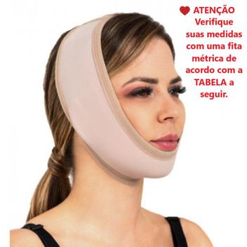 Faixa Mentoneira Pós-Cirúrgica Papada Bichectomia Orelha de Abano - Ref ...