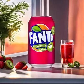 Fanta sabor Morango e Kiwi 330ml - Refrigerante - Magazine Luiza