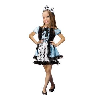 Fantasia Alice no Pais das Maravilhas Infantil Luxo com Tiara - Fantasias Carol FSP - Fantasias ...