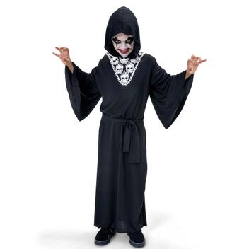 Fantasia Cavaleiro Das Sombras Com Capuz Carnaval e Halloween - Mazzi ...