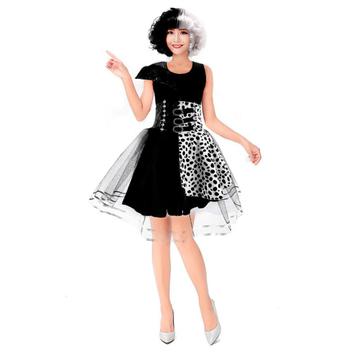 Fantasia da Cruella Cruel de Vil Luxo Adulto c/ Peruca - Fantasias ...