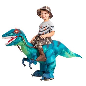 Fantasia de dinossauro inflável GOOSH T Rex para crianças de Halloween ...