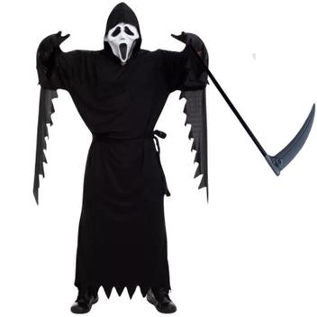 Fantasia Pânico Completa Adulto Mascara Foice Capa Halloween - Toque De ...