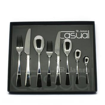 Faqueiro St. James Casual 48 Peças Curve Inox - Faqueiro / Jogo de ...
