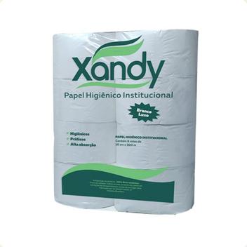 Fardo Papel Higiênico Rolão P/ Banheiro Industrial 8x300m - Xandy ...