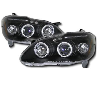 Farol Angel Eyes Leds Toyota Corolla 03-06 Black - o Par - Junyan ...