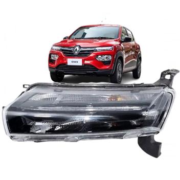 Farol Dianteiro Renault Kwid 22 23 24 25 Superior LED DRL - RF - Guia ...