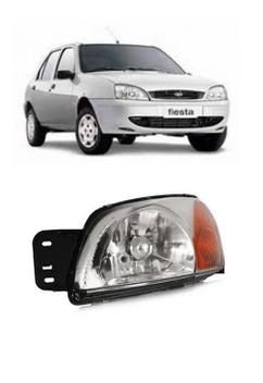 Farol Ford Fiesta 2001 A 2003 Lado Direito - Orgus - Farol de Carro ...
