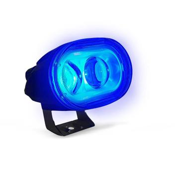 Farol Oval Sinalizador de Empilhadeira Blue Spot LED Azul 20W 12V-80V ...