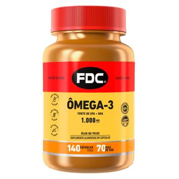 FDC - Ômega 3 1000mg Suplemento Alimentar 140 Comprimidos - Ômega 3 ...