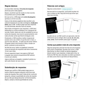 Fdp - Foi De Propósito 3 Expansão Jogo De Cartas - Buró - Deck de ...