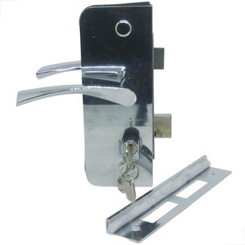 Fechadura C/ Maçaneta Porta De Vidro Pivotante 1520ta Polido ...