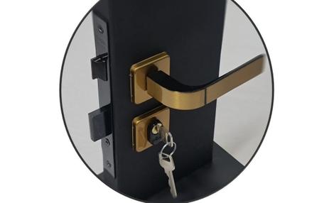 Fechadura para porta quarto sala Externa Modena Bronze MGM - Maçaneta ...