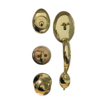 Fechadura Retrô Alça Blim Blim Dourado Ouro - Externa - Aquataly ...