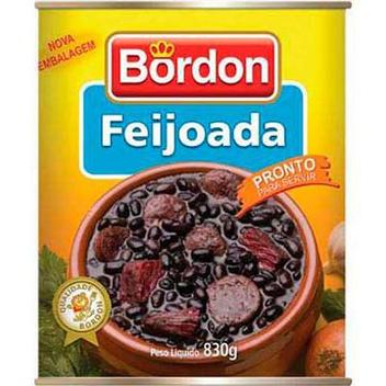 Feijoada em Lata Bordon 830g - Embalagem com 12 Unidades - Feijoada - Magazine Luiza