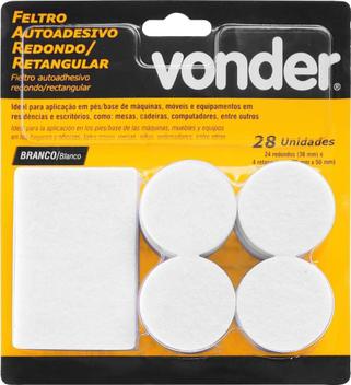 Feltro Adesivo Branco Red/Ret Jg Com 28 Vonder - Feltro Artesanato ...