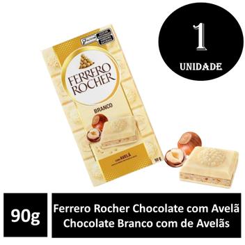 Ferrero Rocher Chocolate Branco com de Avelãs 90G - Bombom - Magazine Luiza