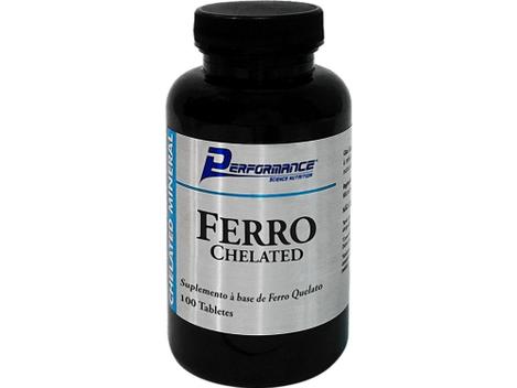 Ferro Chelated 100 Tabletes - Performance Nutrition - Cálcio - Magazine ...