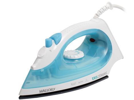 Ferro de Passar a Vapor e a Seco Mallory - Eris Ceramic Branco e Verde ...