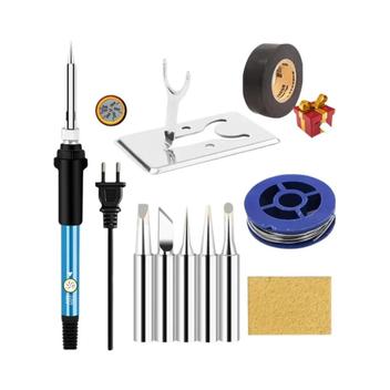 Ferro De Solda Elétrico De Temperatura Ajustável 60W Com Caneta De Kit ...