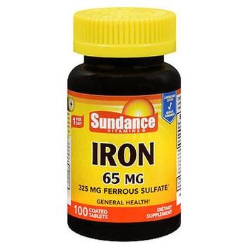 Ferro Sundance Vitamins - 4 Pacotes com 100 Comprimidos - Kit de ...