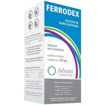 Ferrodex injetável 010ml fabiani - Vitaminas e Suplementos para Pet ...