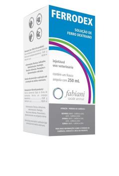 Ferrodex Injetável 250 ml 10 Tortuga - Vitaminas e Suplementos para Pet ...