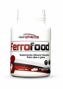 Ferrofood Cães E Gatos 60 Comprimidos - Nutripharme - Vitaminas e ...