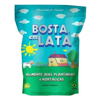 Fertilizante orgânico bosta em lata plantas hortaliças 300g - Adubo ...