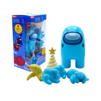 Figura de Ação Among Us Series 2 Montável - Azul Ciano - DC Toys ...