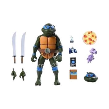 Figura De Ação Leonardo Tartaruga Ninja NECA Pizza Club Turtles Raphael ...
